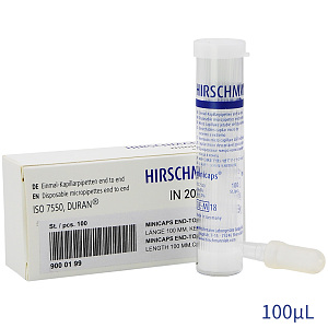 HIRSCHMANN/赫施曼 MINICAPS 定量毛细管,玻璃点样毛细管 minicaps一次性微量毛细管,毛细管,9000100-实验室用品商城