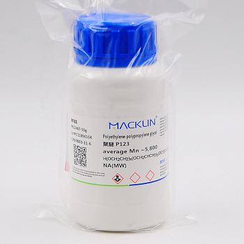 Macklin/麦克林 聚醚 P123,Polyethylene-polypropylene glycol 泊洛沙姆;环氧丙烷与环氧乙烷的聚合 ...
