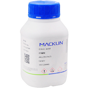 Macklin/麦克林 柠檬酸,Citric acid 无水枸橼酸,C805019-500g-实验室用品商城