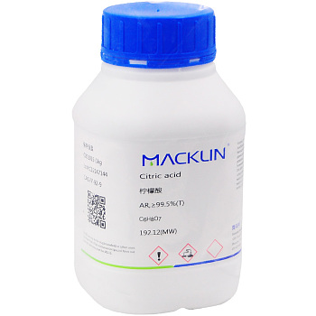 Macklin/麦克林 柠檬酸,Citric acid 无水枸橼酸,C805019-500g-实验室用品商城