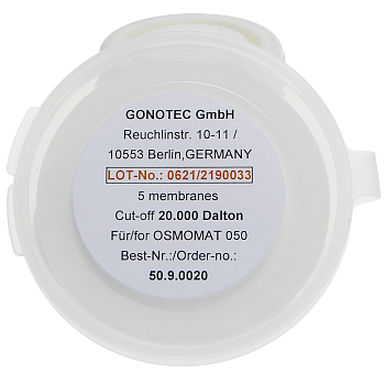 Gonotec/高能泰克 胶体渗透压仪半透膜,50.9.0020-实验室用品商城