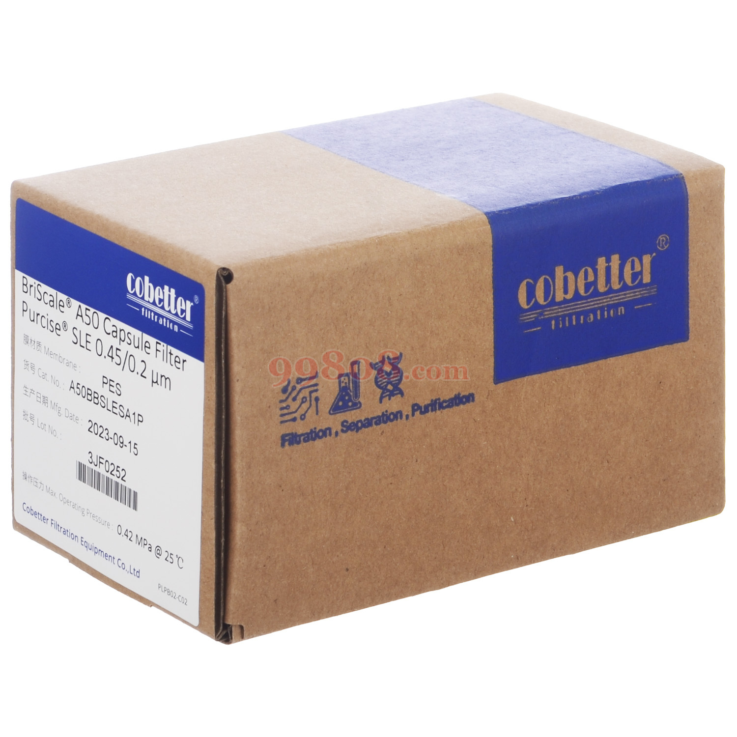 COBETTER/科百特 A50碟形液体过滤器 ,可高压蒸汽灭菌 除菌过滤；血清、血液制品过滤；除支原体过滤,-实验室用品商城