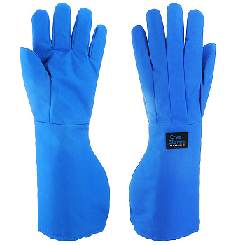 Tempshield 美国 耐低温液氮手套,低温手套,耐低温手套,抗寒手套,抗低温手套,抗低温液氮手套,防液氮超低温手套 蓝色抗寒耐液化气劳保 ...