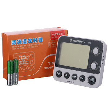 Pursun/追日 双通道计时器,计时器 定时器,PS-390-实验室用品商城