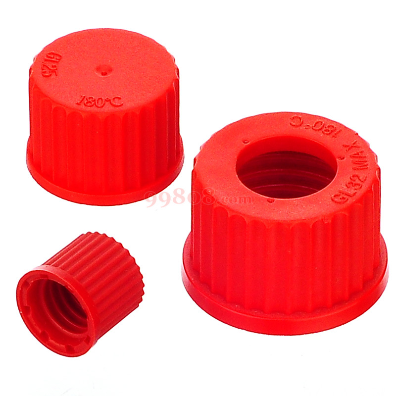 ReLAB GL14/GL18/GL25/GL32高温螺口试剂瓶盖 PBT 180℃,试剂瓶盖 GL45 蓝盖 GL标准盖,-实验室用品商城