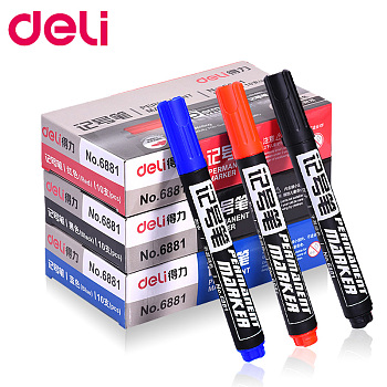 Deli/得力 记号笔,6881-实验室用品商城