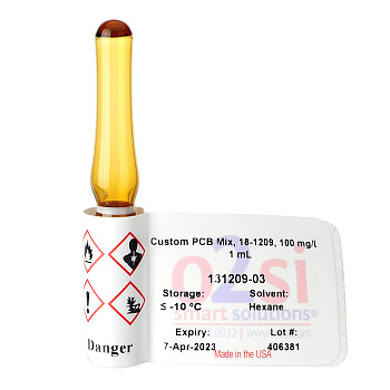 O2si 18种PCB混标（HJ715水质 HJ743土壤沉积物 多氯联苯的测定 HJ891-2017 HJ922） 标准品,Custom ...