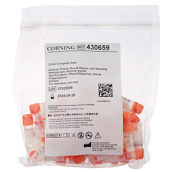 CORNING/康宁 外旋冻存管,冷冻管,冷冻管盒,CORNING冻存管,塑料冻存管，冻存管,430659-实验室用品商城