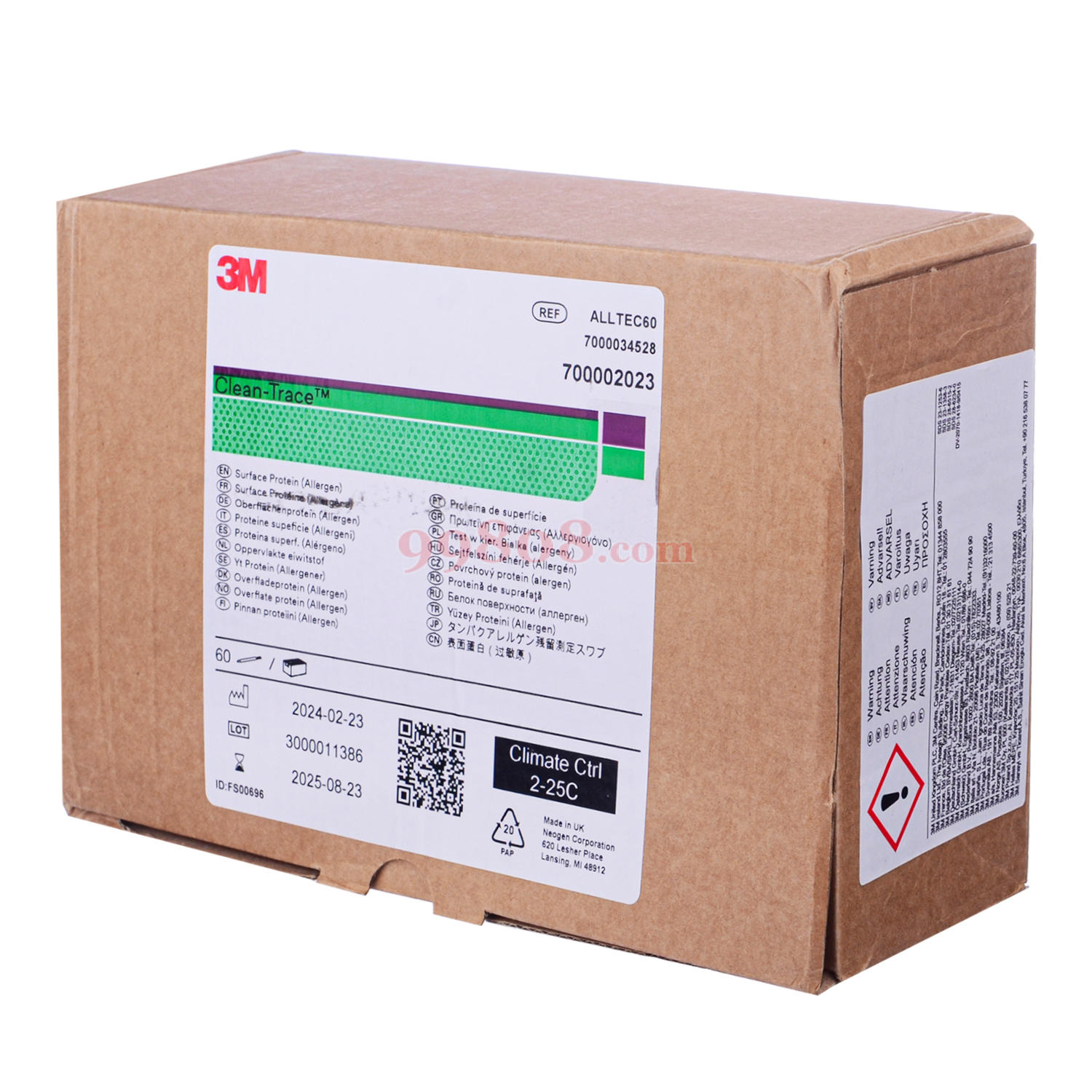 3M Clean-Trace荧光检测仪及采样棒/测试棒,ATP荧光检测仪涂抹棒UXL100表面采样棒 ,ALLTEC60-实验室用品商城