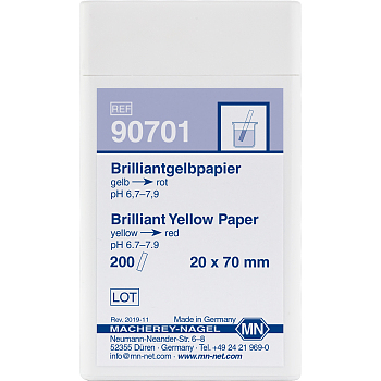 MN/德国 Qualitative pH test paper Brilliant yellow paper, pH: 6.7–7.9 ...