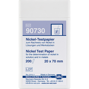 MN/德国 Qualitative Nickel test paper for Nickel: 10 mg/L Ni²⁺,90730-实验室用品商城