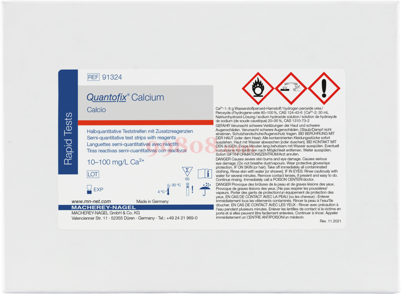 MN/德国 Semi-quantitative test strips QUANTOFIX Calcium,91324-实验室用品商城