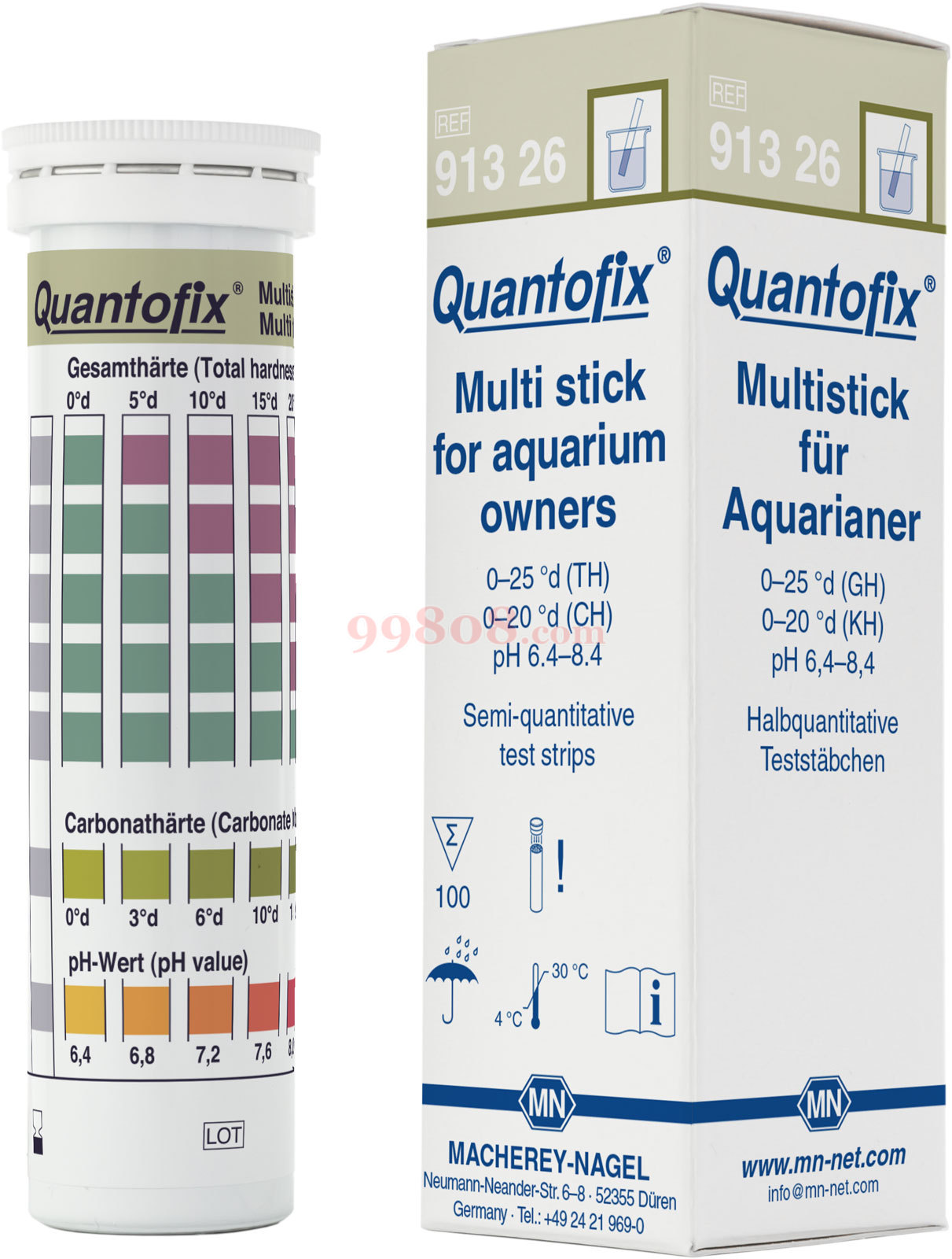 MN/德国 Semi-quantitative test strips QUANTOFIX Multistick for aquarium ...