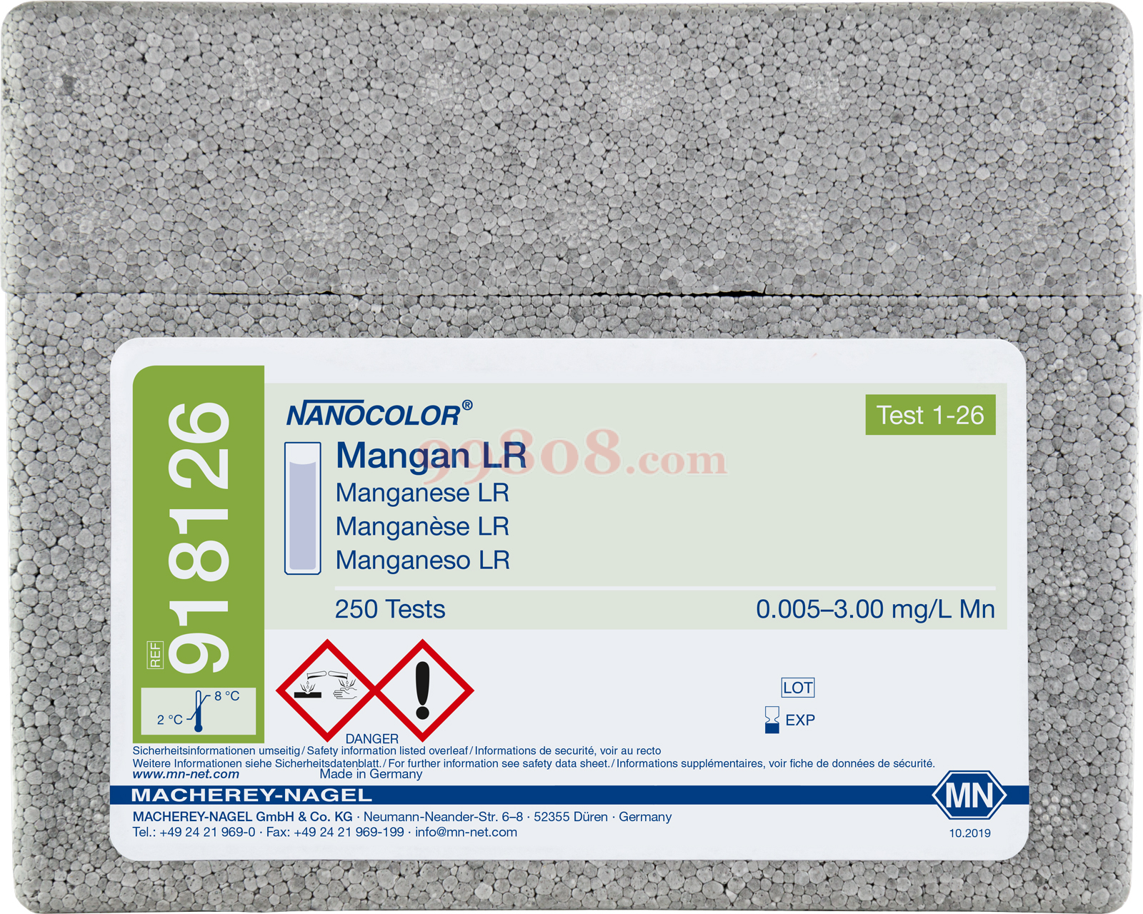MN/德国 Standard test NANOCOLOR Manganese LR,918126-实验室用品商城