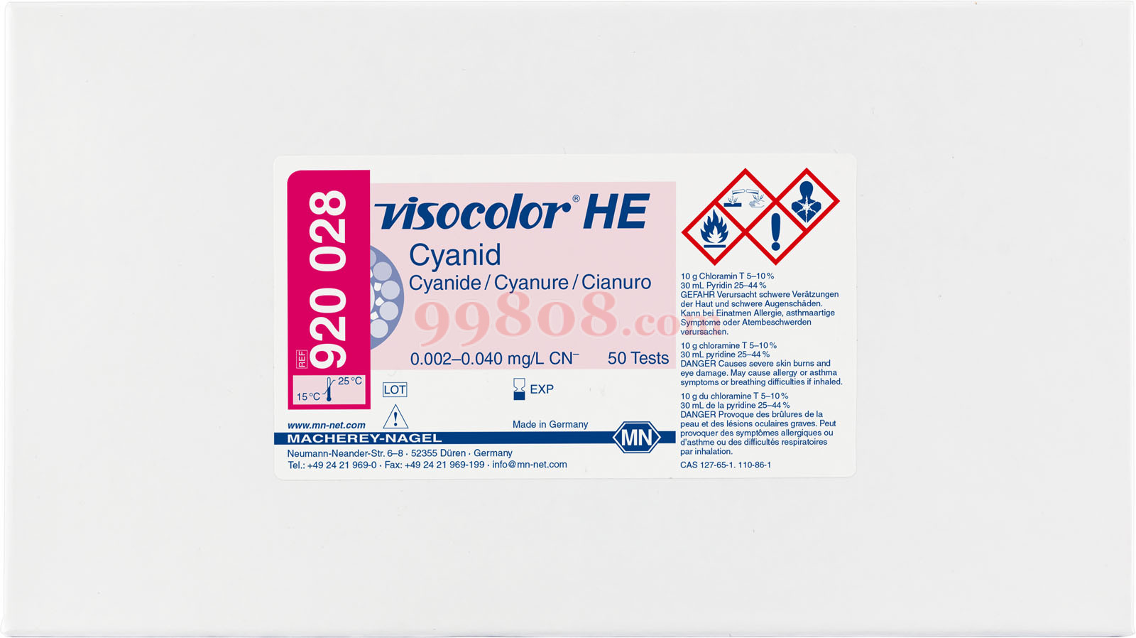 MN/德国 Colorimetric test kit VISOCOLOR HE Cyanide, for low ...
