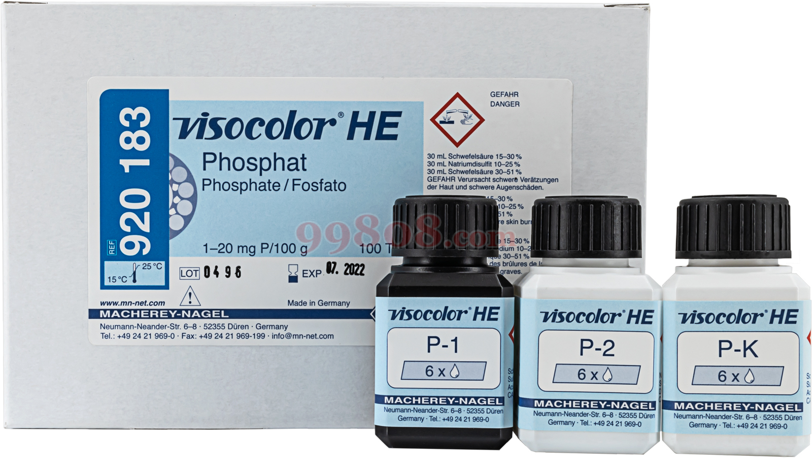 MN/德国 Colorimetric test kit VISOCOLOR HE Phosphorous in soil, refill ...