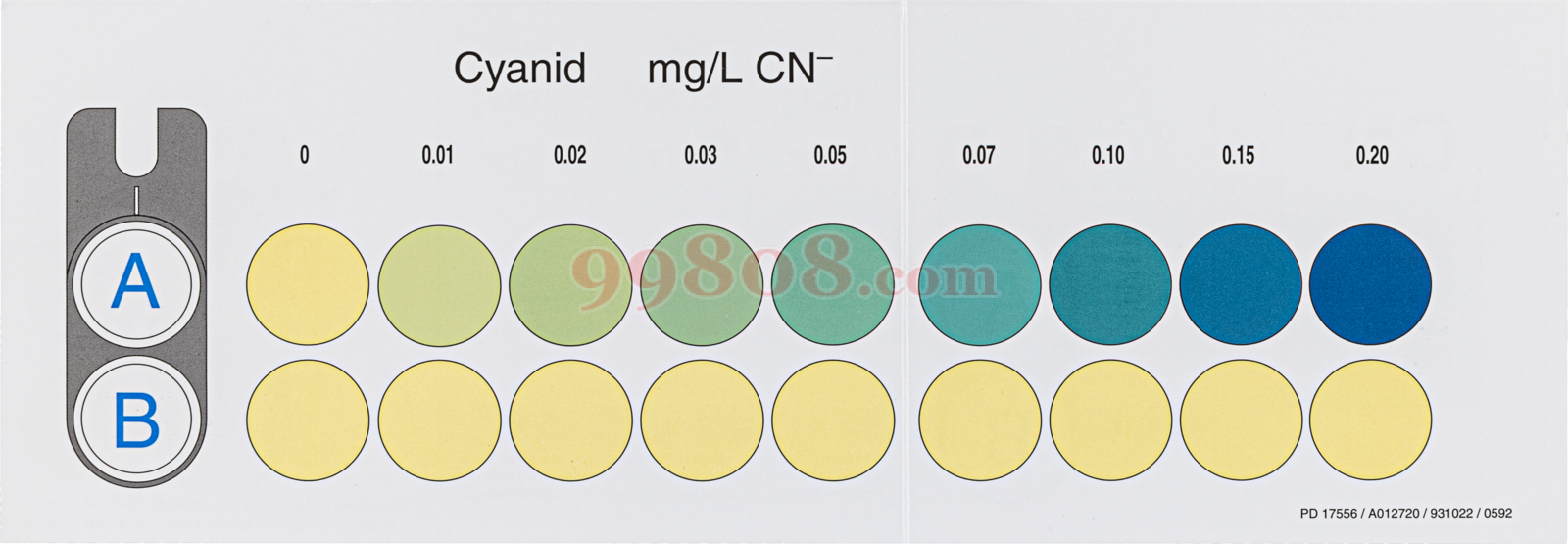MN/德国 Color comparison chart for VISOCOLOR ECO Cyanide,931422-实验室用品商城