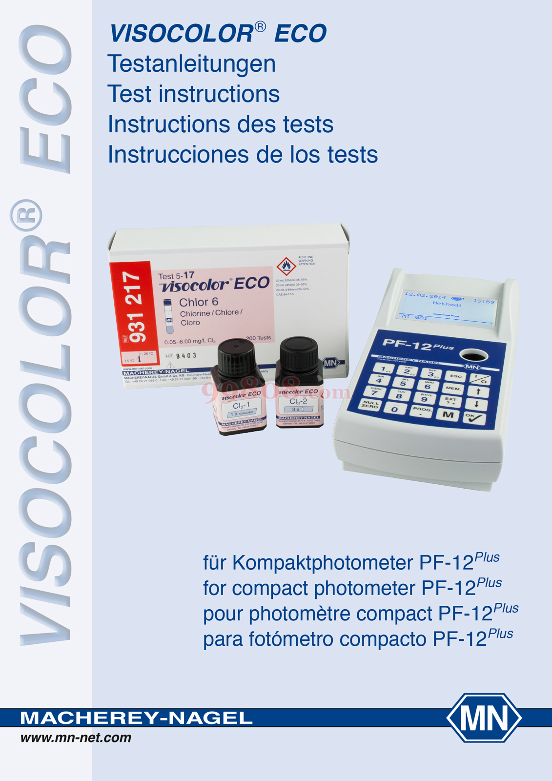 MN/德国 Test instructions for VISOCOLOR ECO on PF‑12Plus,931503-实验室用品商城