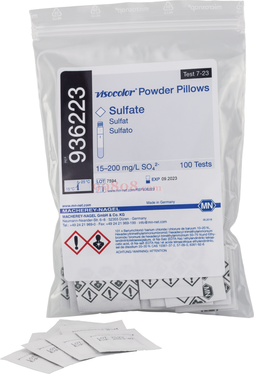 MN/德国 Reagents VISOCOLOR Powder Pillows Sulfate, photometric test ...