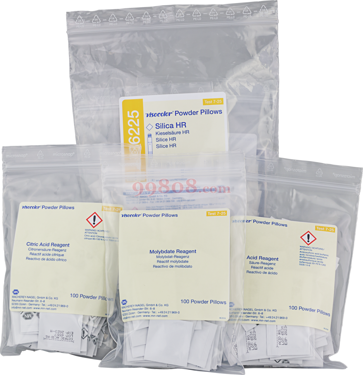 MN/德国 Reagents VISOCOLOR Powder Pillows Silica HR, photometric test ...