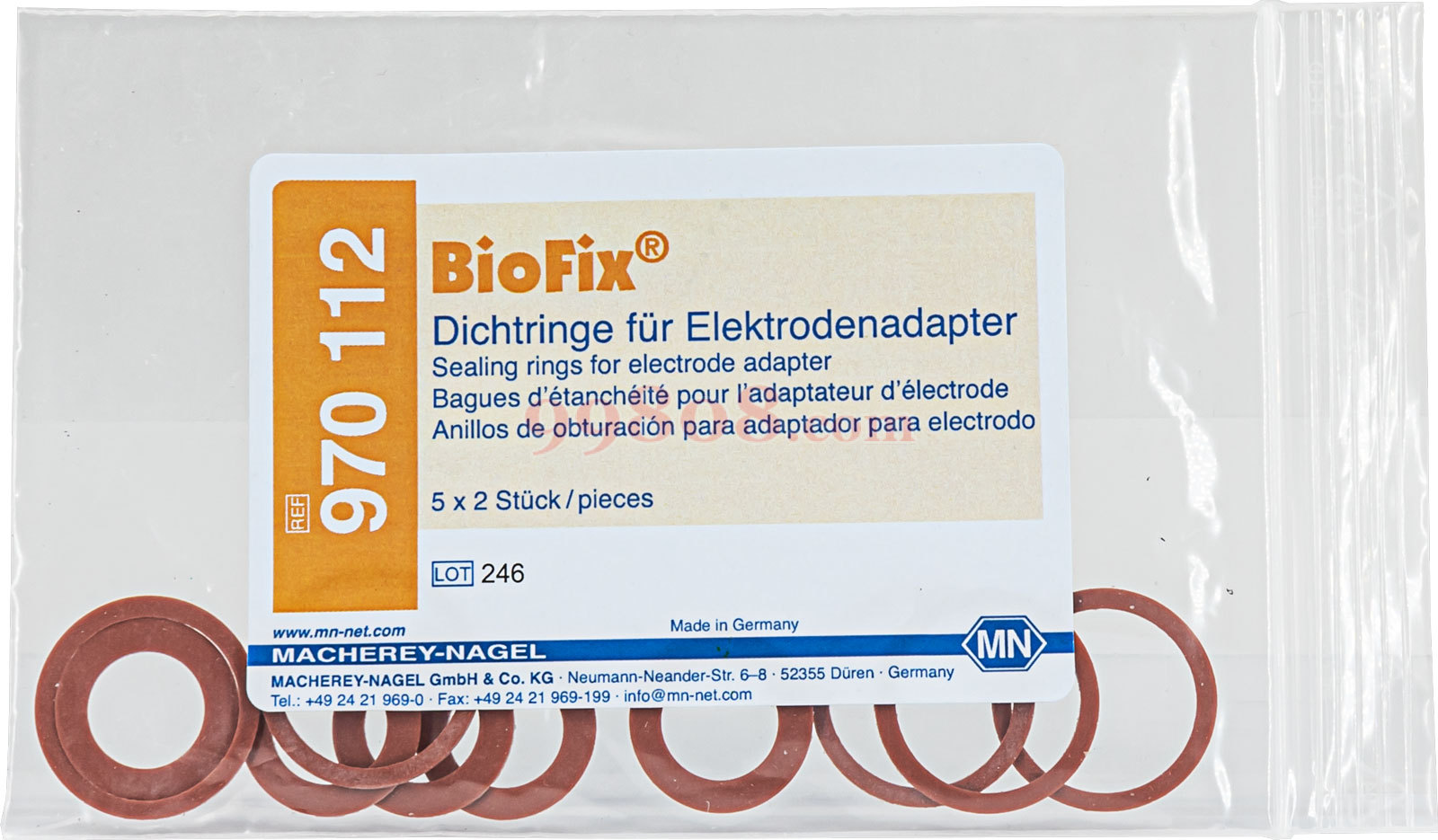 MN/德国 Seals for electrode adaptor for BioFix A‑Tox / N‑Tox,970112-实验室用品商城