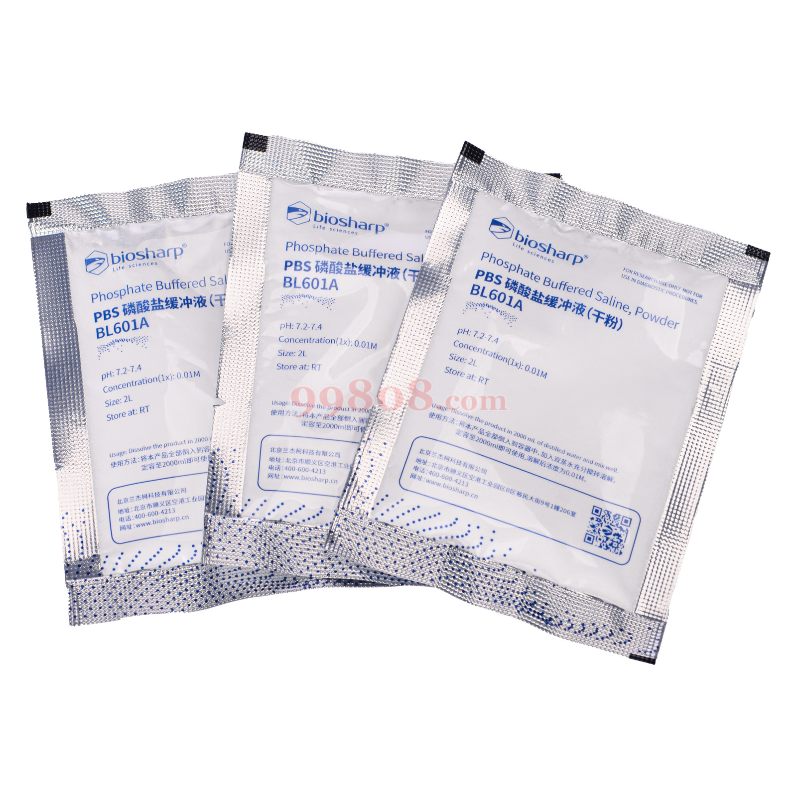 Biosharp/白鲨 PBS缓冲液(即用型干粉),BL601A-实验室用品商城