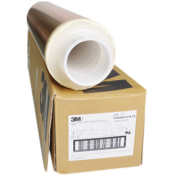 3M 导电铜箔胶带,导电铜箔EMI屏蔽胶带XYZ三向导电模切冲形 基带涂布一层胶粘剂 粘接和屏蔽功能,9777S-50-实验室用品商城