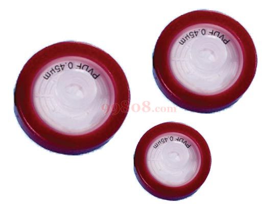 PerkinElmer Maroon PVDF Syringe Filters, 0.45 µm, 30 mm (100/pack ...