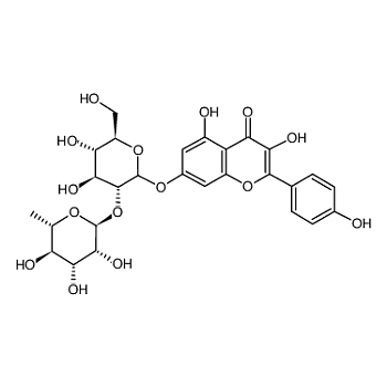 ACMEC 7-[[2-O-(6-deoxy-alpha-L-mannopyranosyl)-beta-D-glucopyranosyl]oxy]-3,5-dihydroxy-2-(4 ...